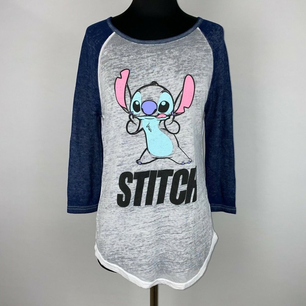 Disney Juniors S Lilo And Stitch Graphic Burnout Tee … - Gem